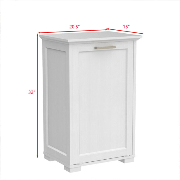 Ameriwood Wooden Tilt Out Trash Cabinet | Wayfair